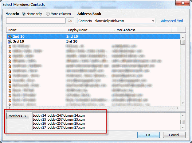 Creating Distribution Lists from Address Lists