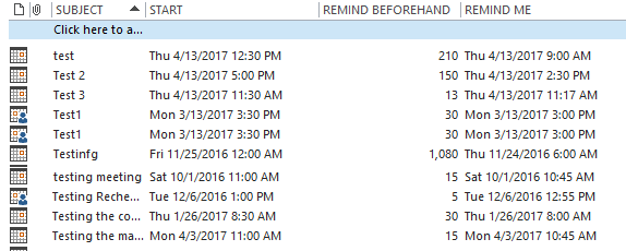 Create a Custom View to Show the 'Remind at' Time | Slipstick Systems