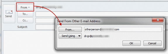 Forwarding mail on behalf of others