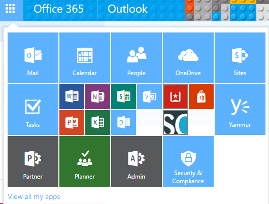 Move and Resize Office 365 Launcher Tiles