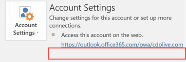 Remove the Get the Outlook app link