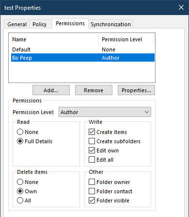 Update Folder Permissions using VBA | Slipstick Systems