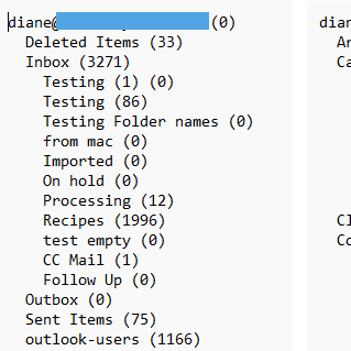 Print Classic Outlook Folder Names | Slipstick Systems