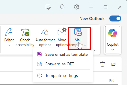 Mail Templates in Outlook for Windows (and Web) | Slipstick Systems
