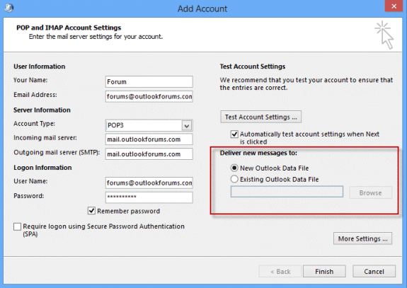 Moving Outlook to a new Windows computer